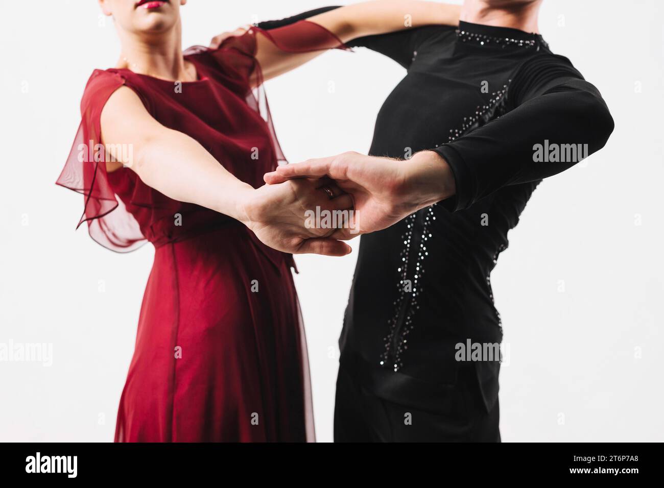 Crop couple ballroom costumes Stock Photo - Alamy
