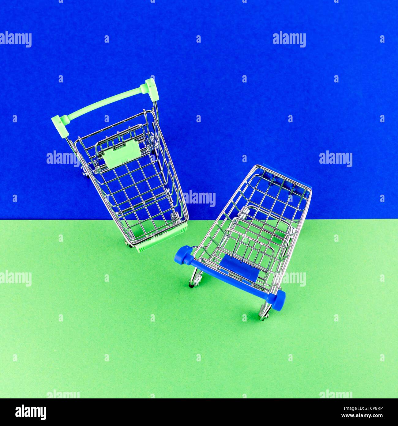 Two shopping carts hi-res stock photography and images - Alamy