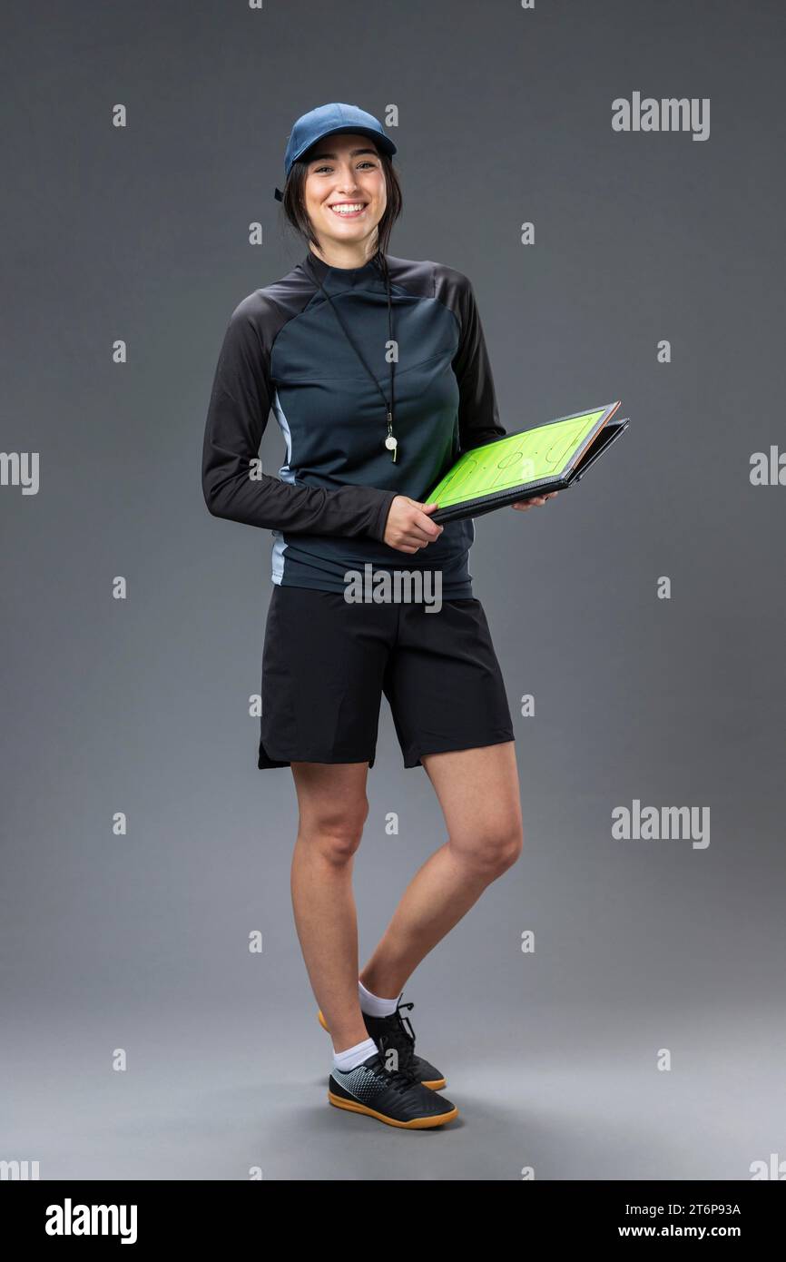 Portrait female referee 3 Stock Photo - Alamy