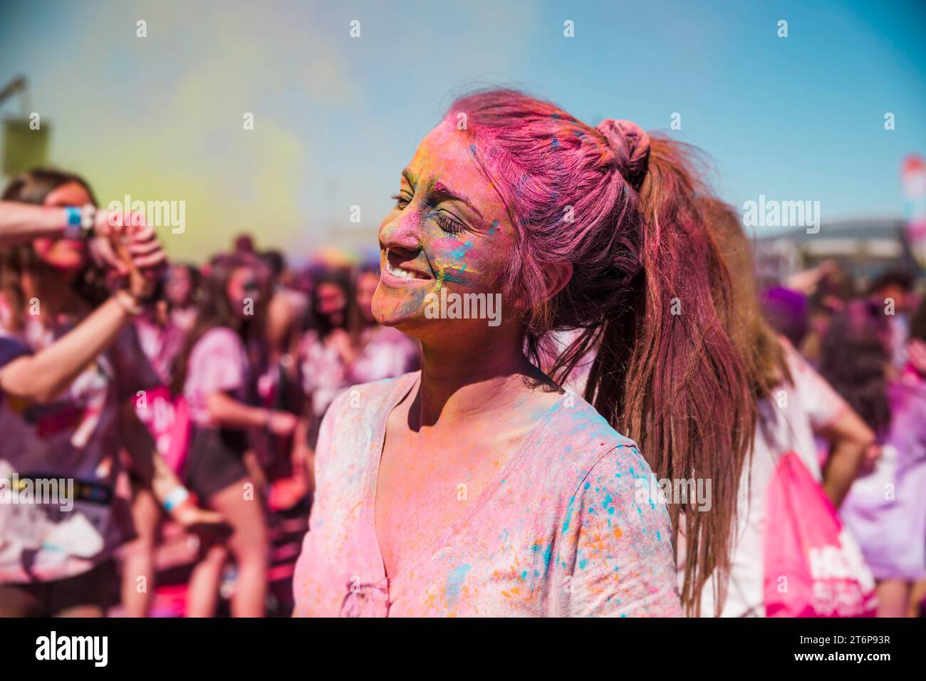 Holi face portrait hi-res stock photography and images - Alamy