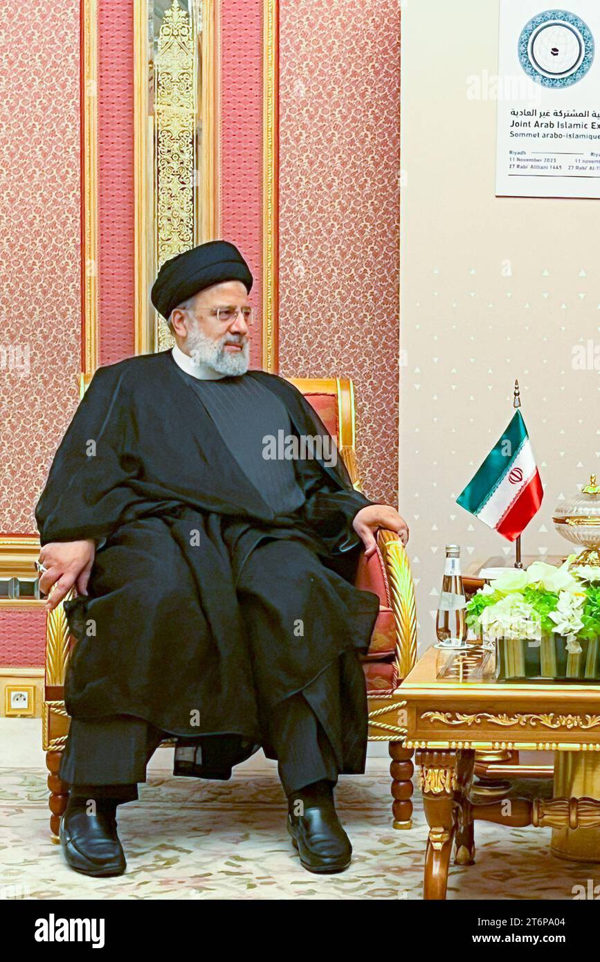 November 11, 2023, Riyadh, Saudi Arabia: Iranian President EBRAHIM ...