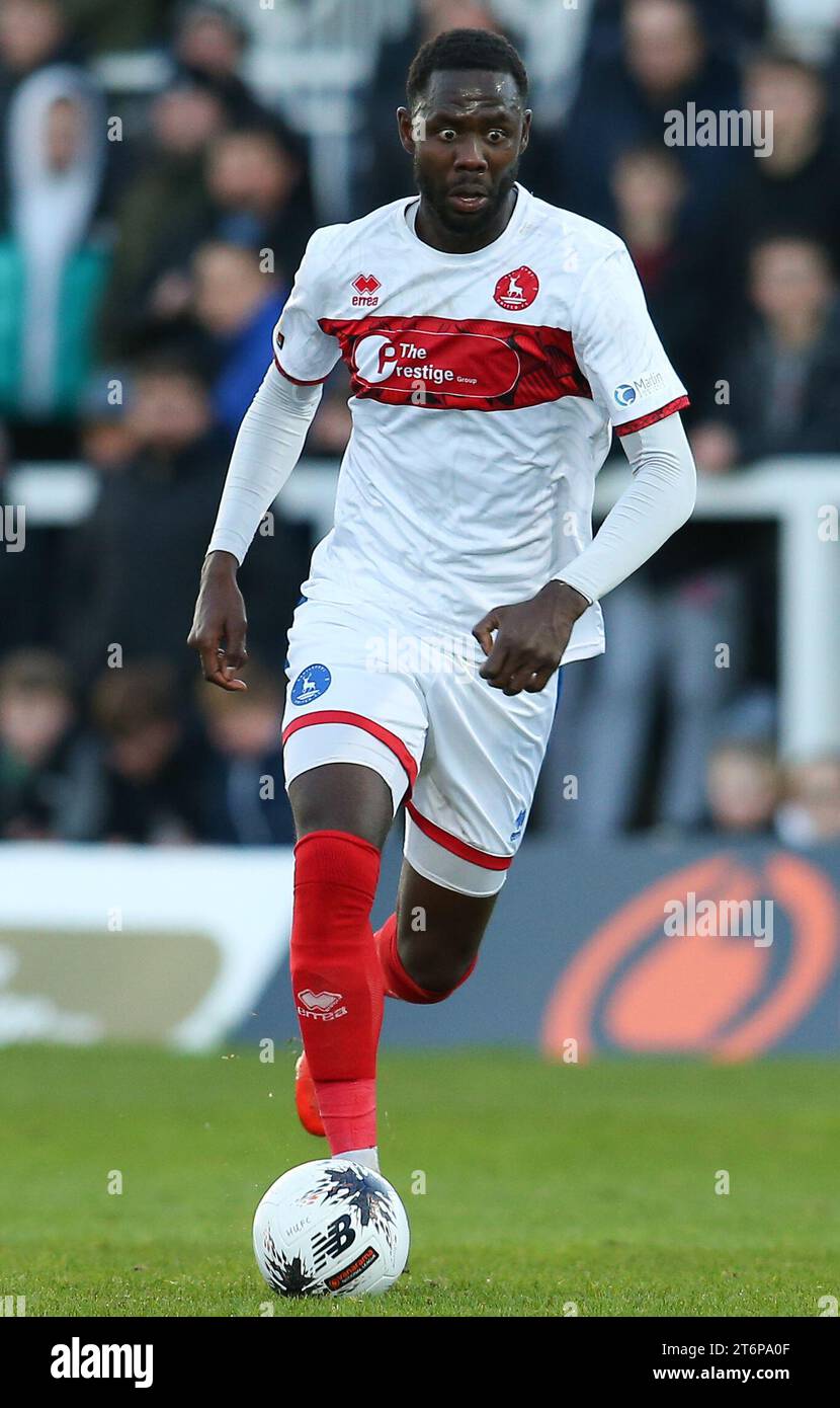 Hartlepool United's Emmanuel Dieseruvwe during the Vanarama National ...