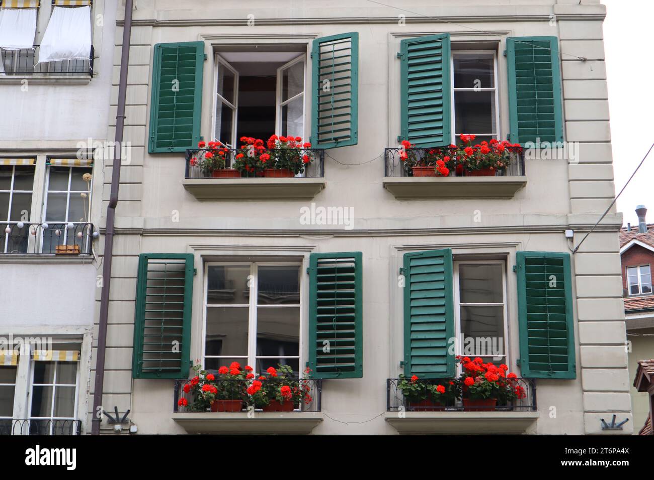 Bern, Switzerland. Image captured during walking pass building with ...