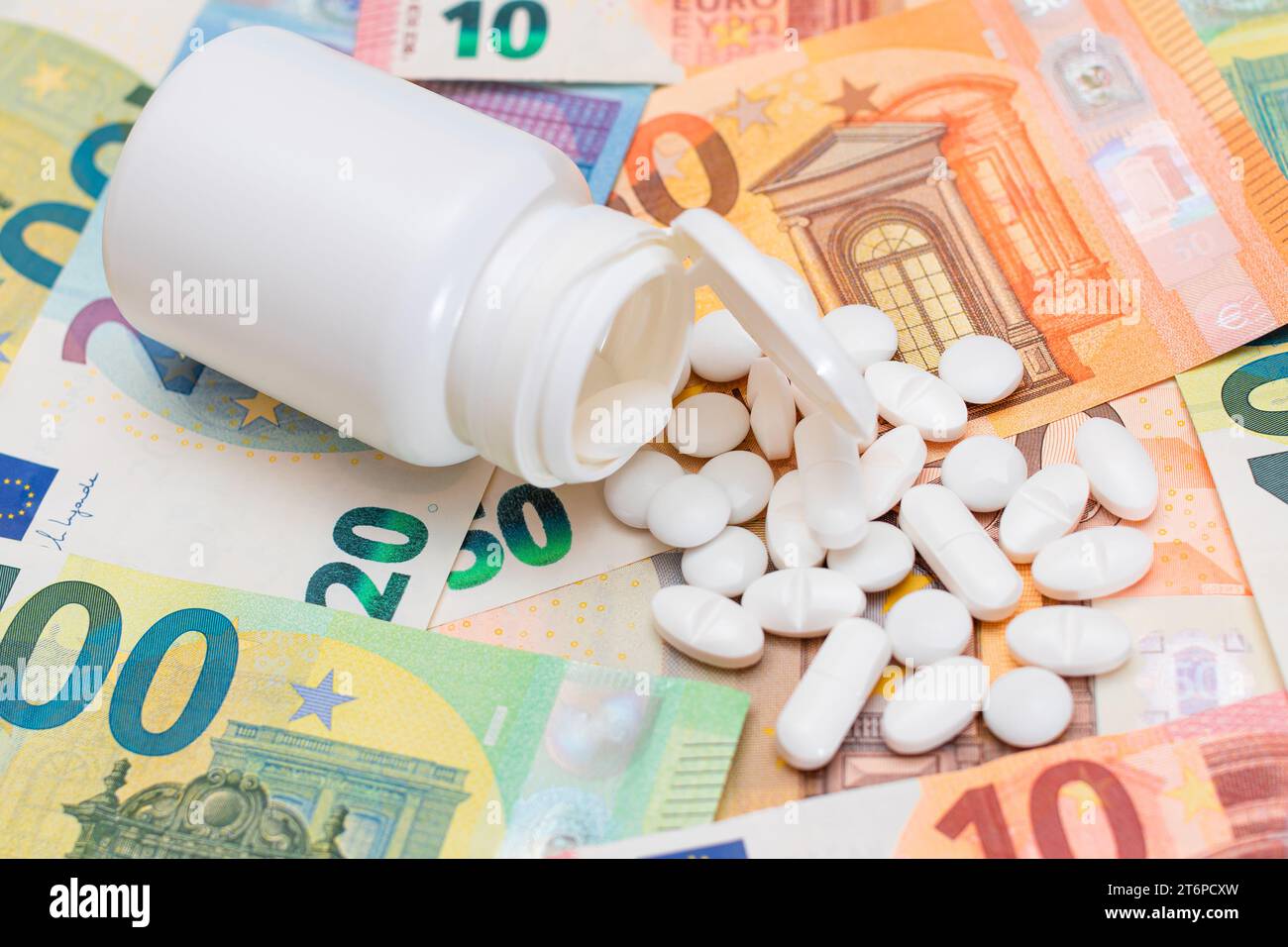 Expensive Medicine and Inflation Concept: Pills and Capsules on the ...