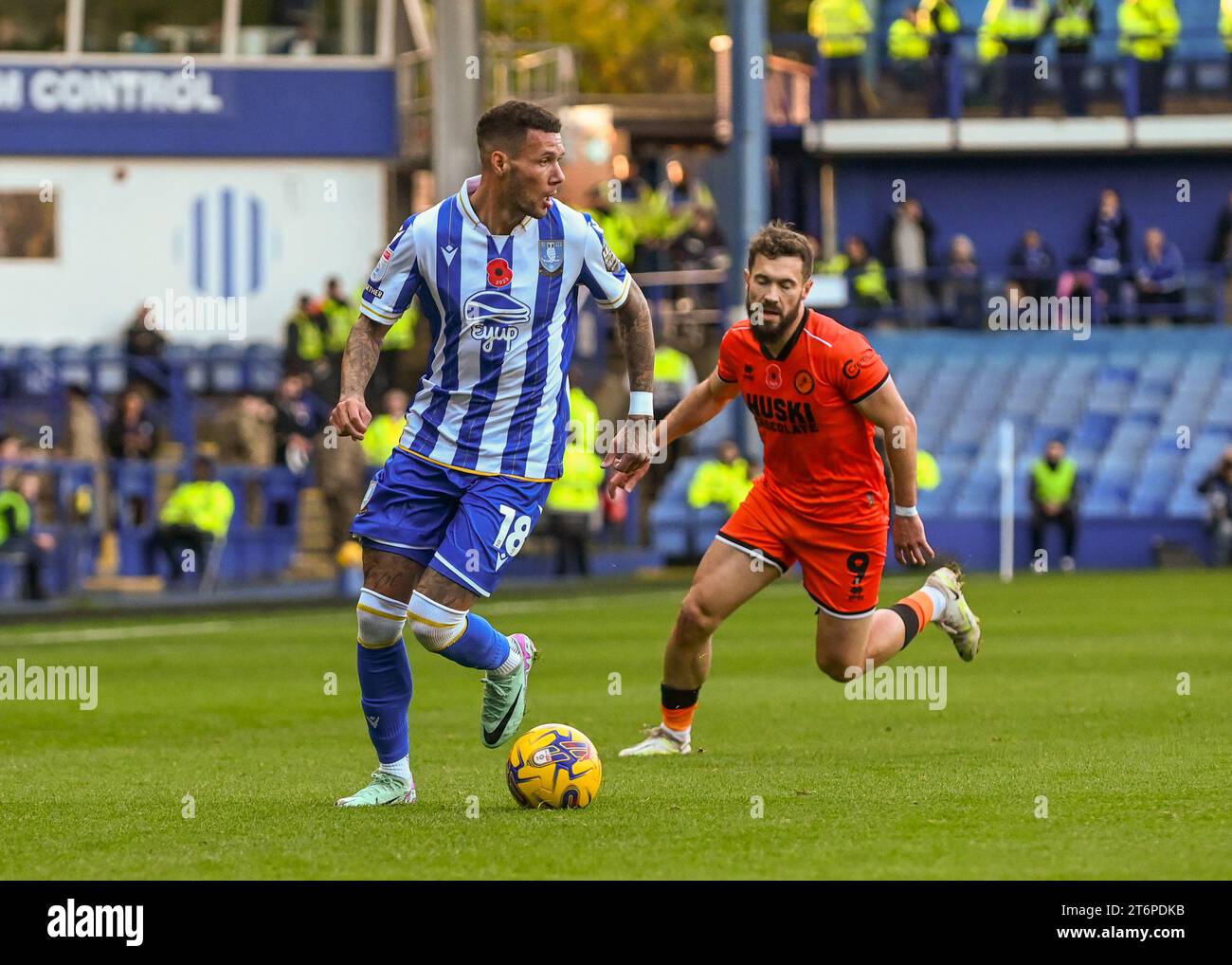 Marvin Johnson #18 of Sheffield Wednesday during the Sky Bet ...