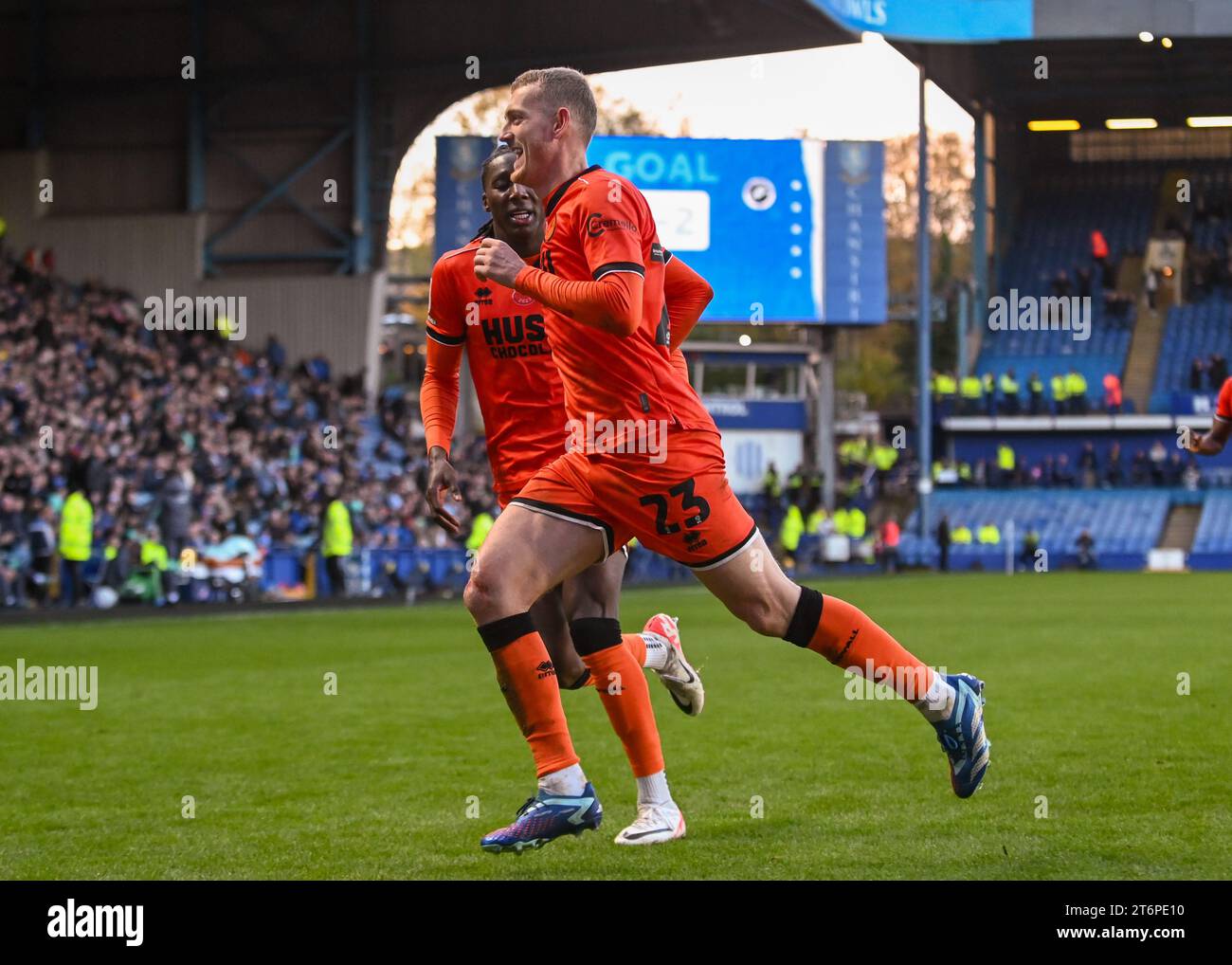 George Saville #23 of Millwall celebrates his goal during the Sky Bet ...