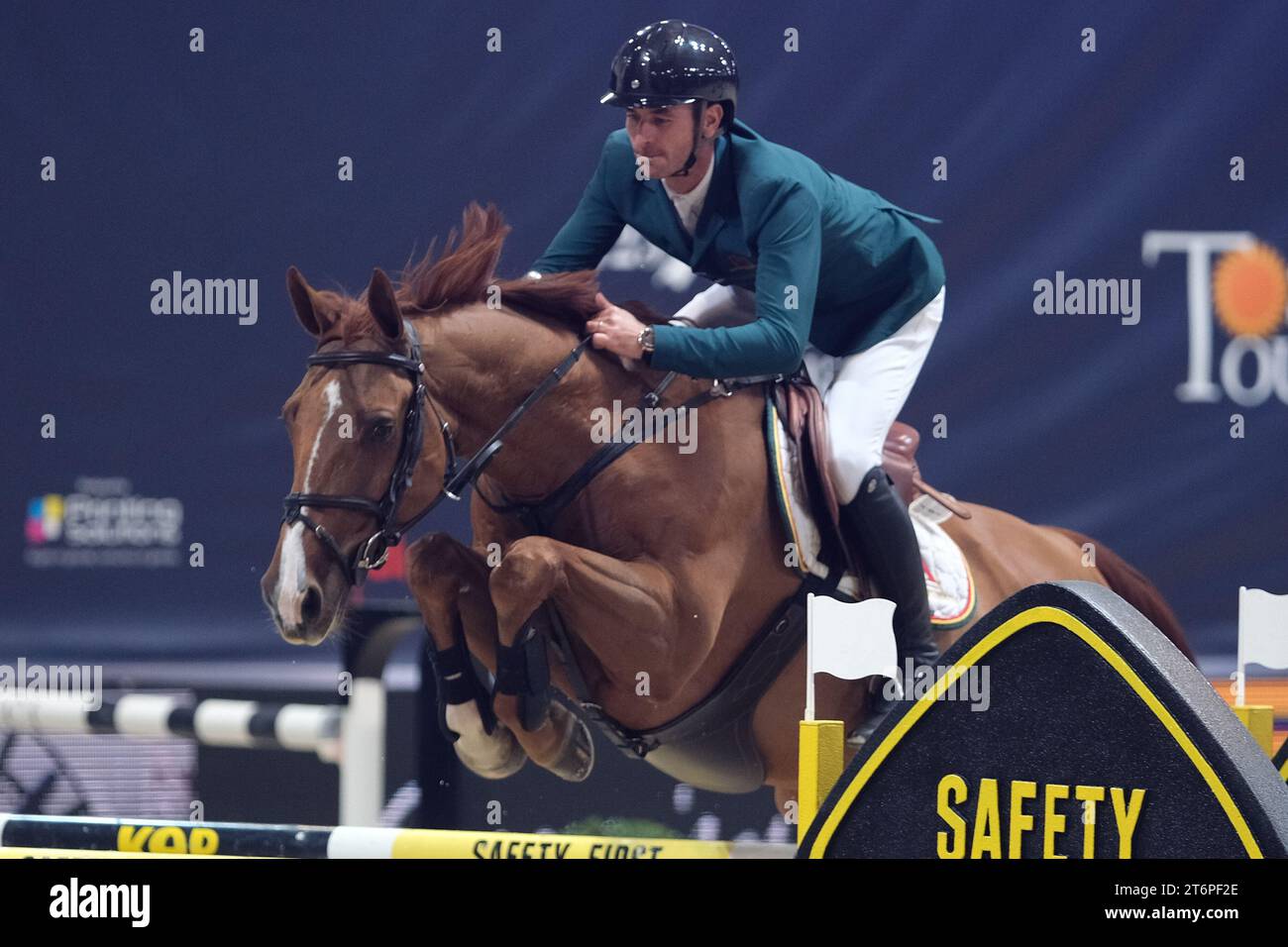 Steve Guerdat (SWI) riding Albfuehern Iashin Sitte in action during the ...