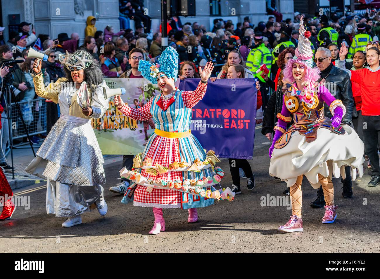 London, UK. 11 Nov 2023. Drag Queens representing panto - The Lord ...
