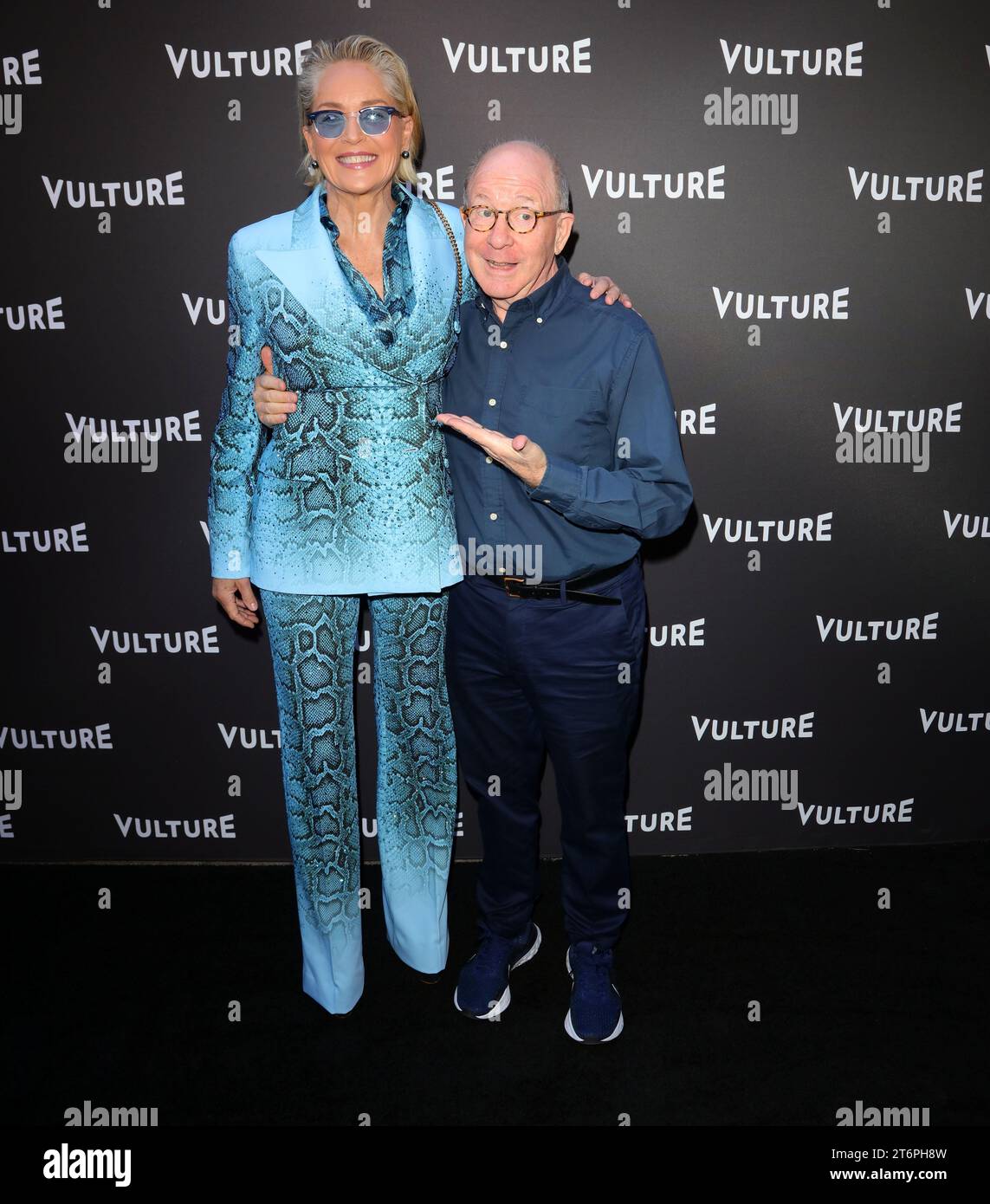 Sharon Stone, Jerry Saltz arrives at The Vulture Festival 2023, Sharon ...