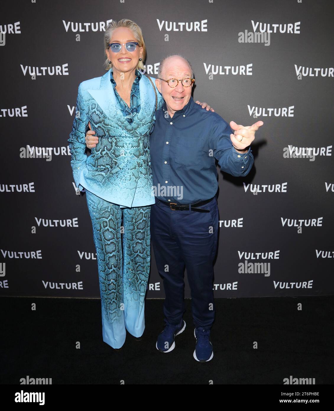 Sharon Stone, Jerry Saltz arrives at The Vulture Festival 2023, Sharon ...