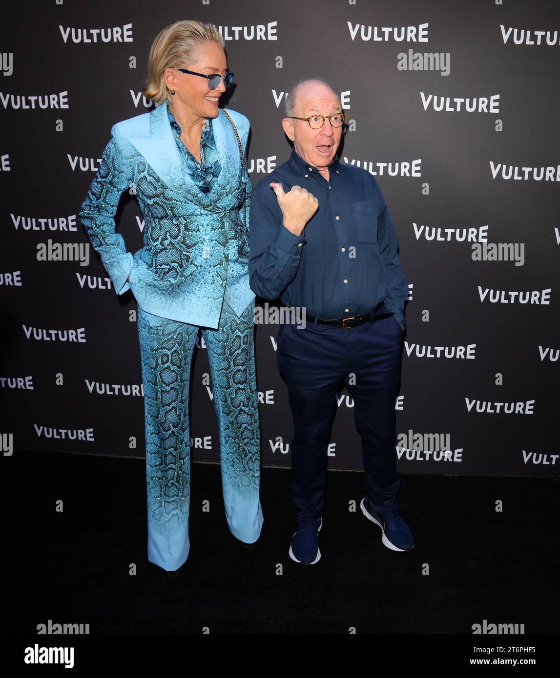 Sharon Stone, Jerry Saltz arrives at The Vulture Festival 2023, Sharon ...