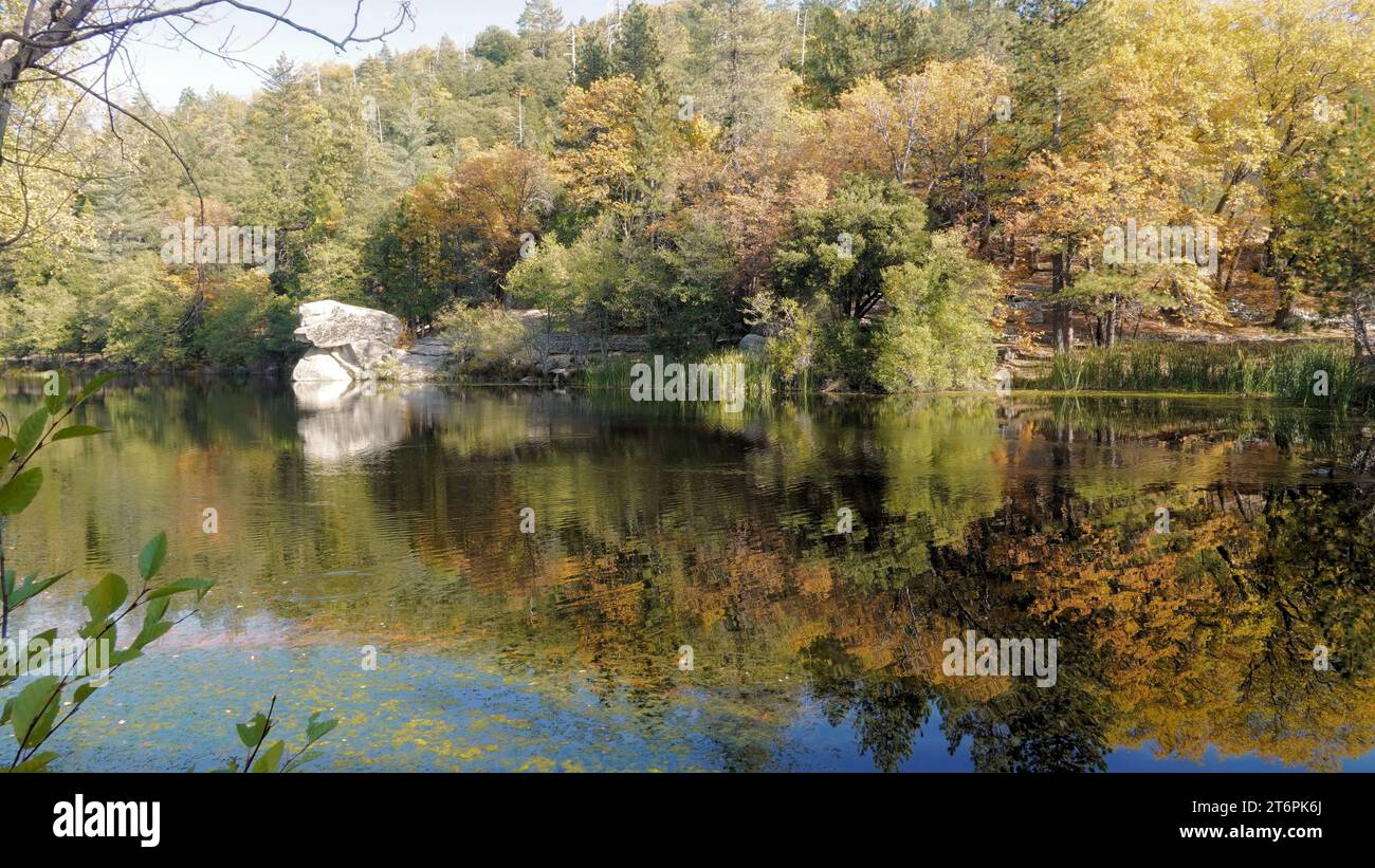 Beautiful Lake Fulmor high in the San Bernardino National Forest near ...