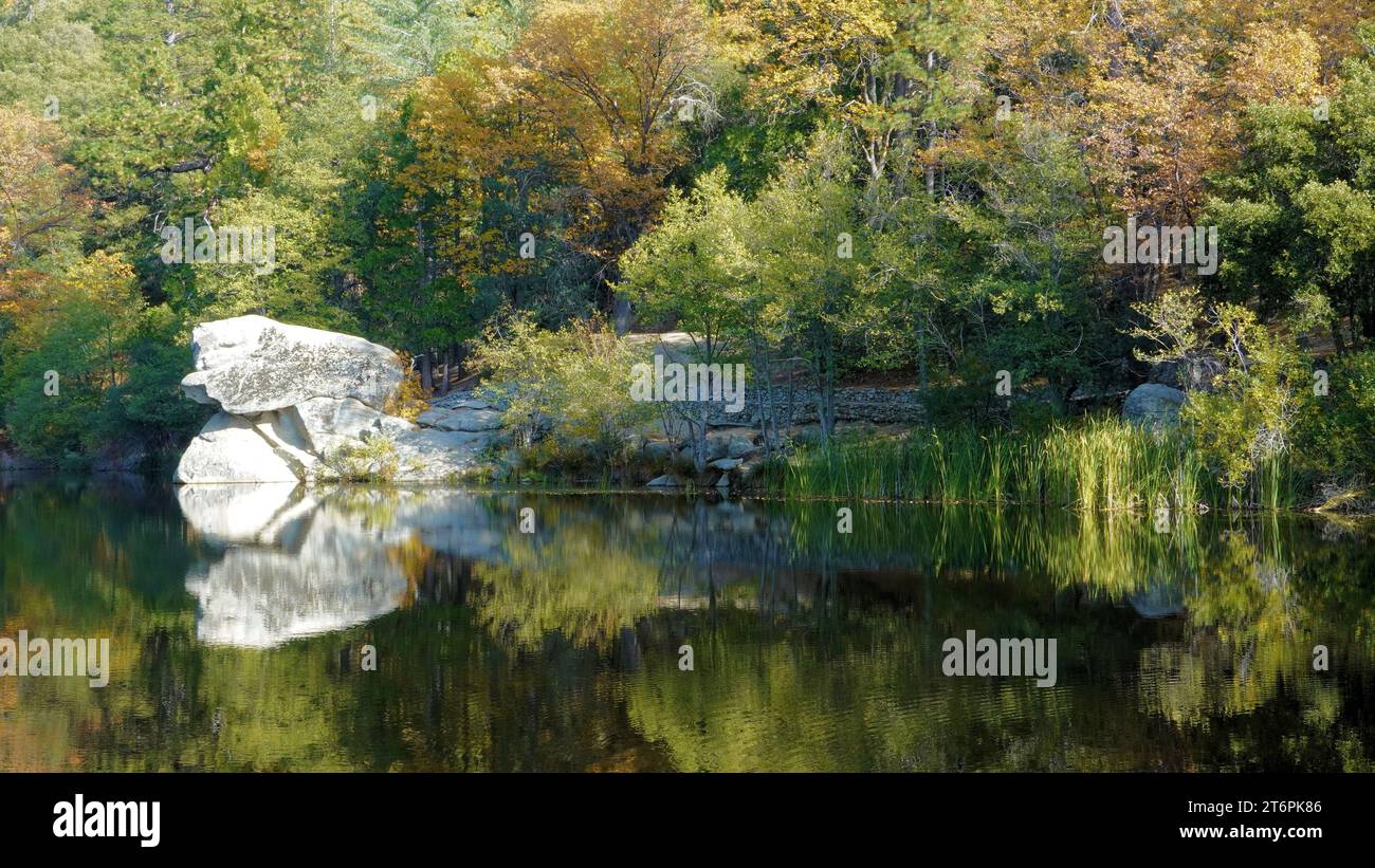 Beautiful Lake Fulmor high in the San Bernardino National Forest near ...