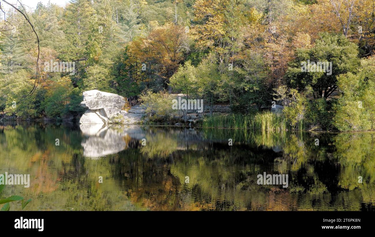 Beautiful Lake Fulmor high in the San Bernardino National Forest near ...