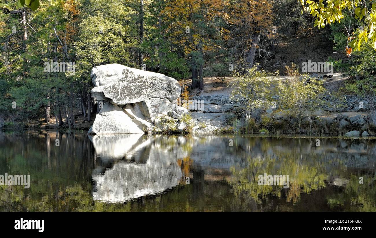Beautiful Lake Fulmor high in the San Bernardino National Forest near ...