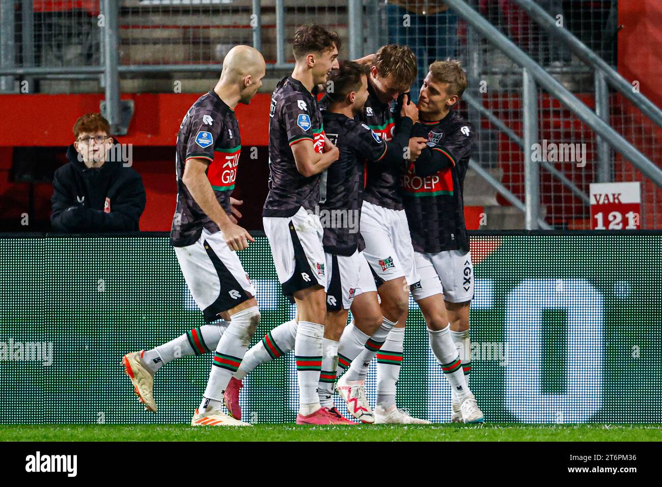 ENSCHEDE, NETHERLANDS - NOVEMBER 11: Mathias Ross of NEC, players of ...