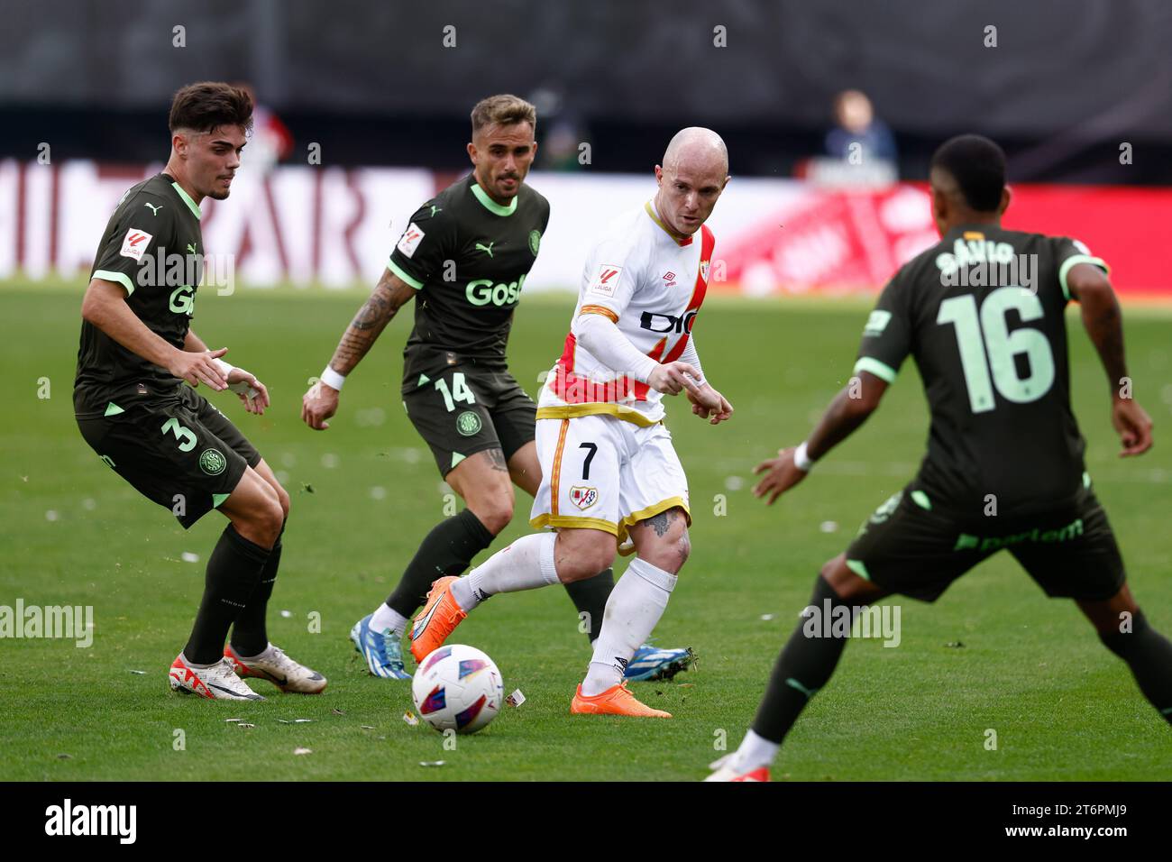 Isi Palazon of Rayo Vallecano during the Spanish championship La Liga ...