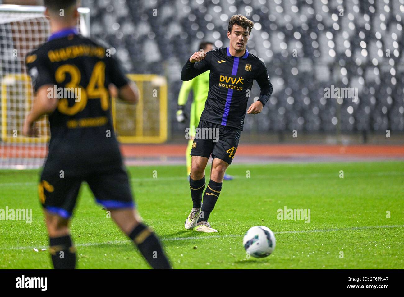 Lucas Lissens (47) of RSC Anderlecht pictured during a soccer game ...