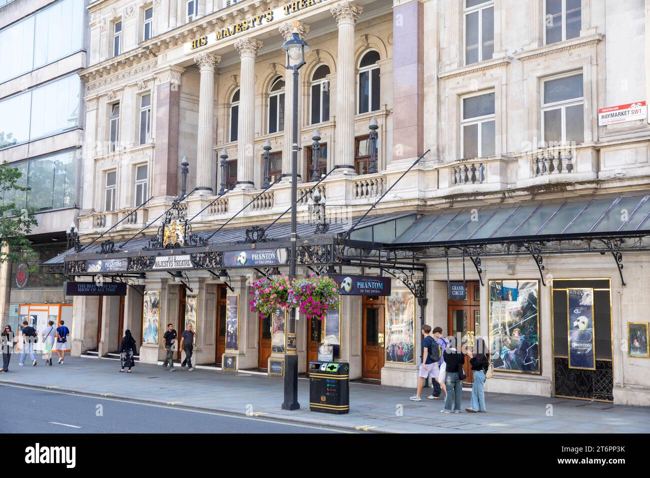 London England, His Majesty's Theatre showing Phantom of the Opera ...
