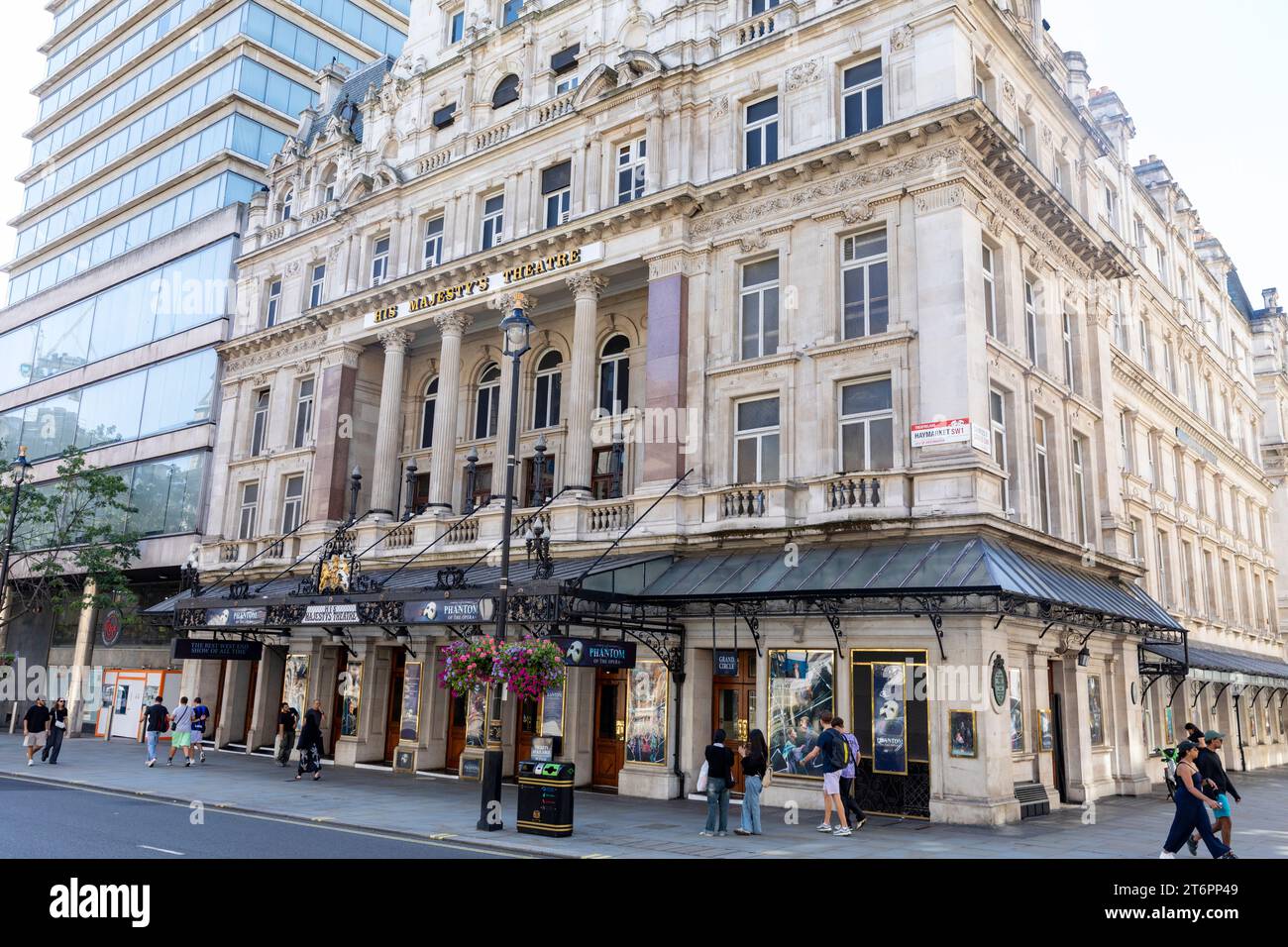 London England, His Majesty's Theatre showing Phantom of the Opera ...
