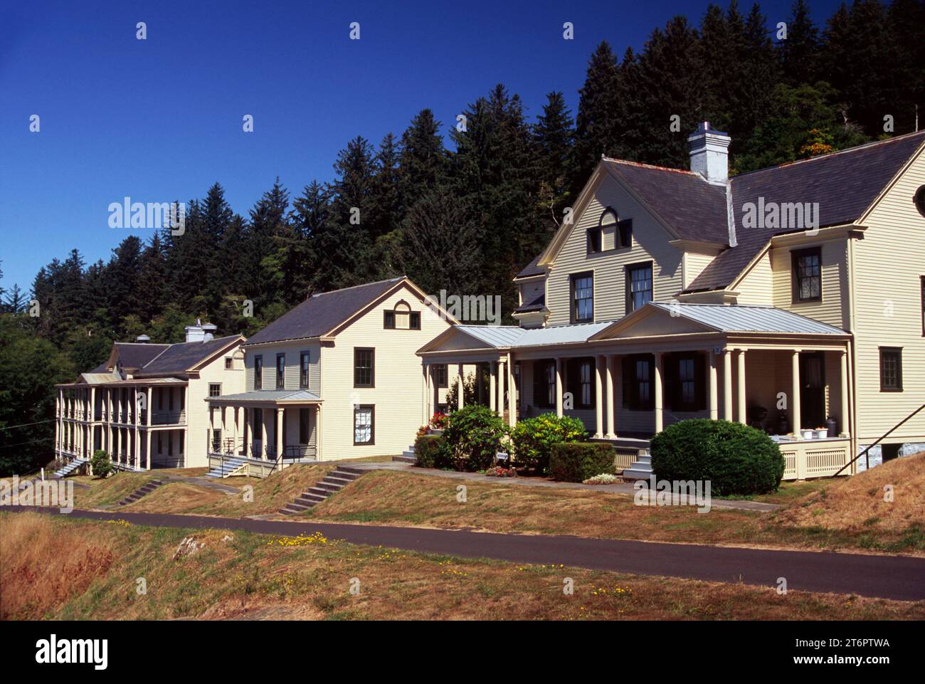 Fort buildings, Fort Columbia State Park, Lewis & Clark National ...