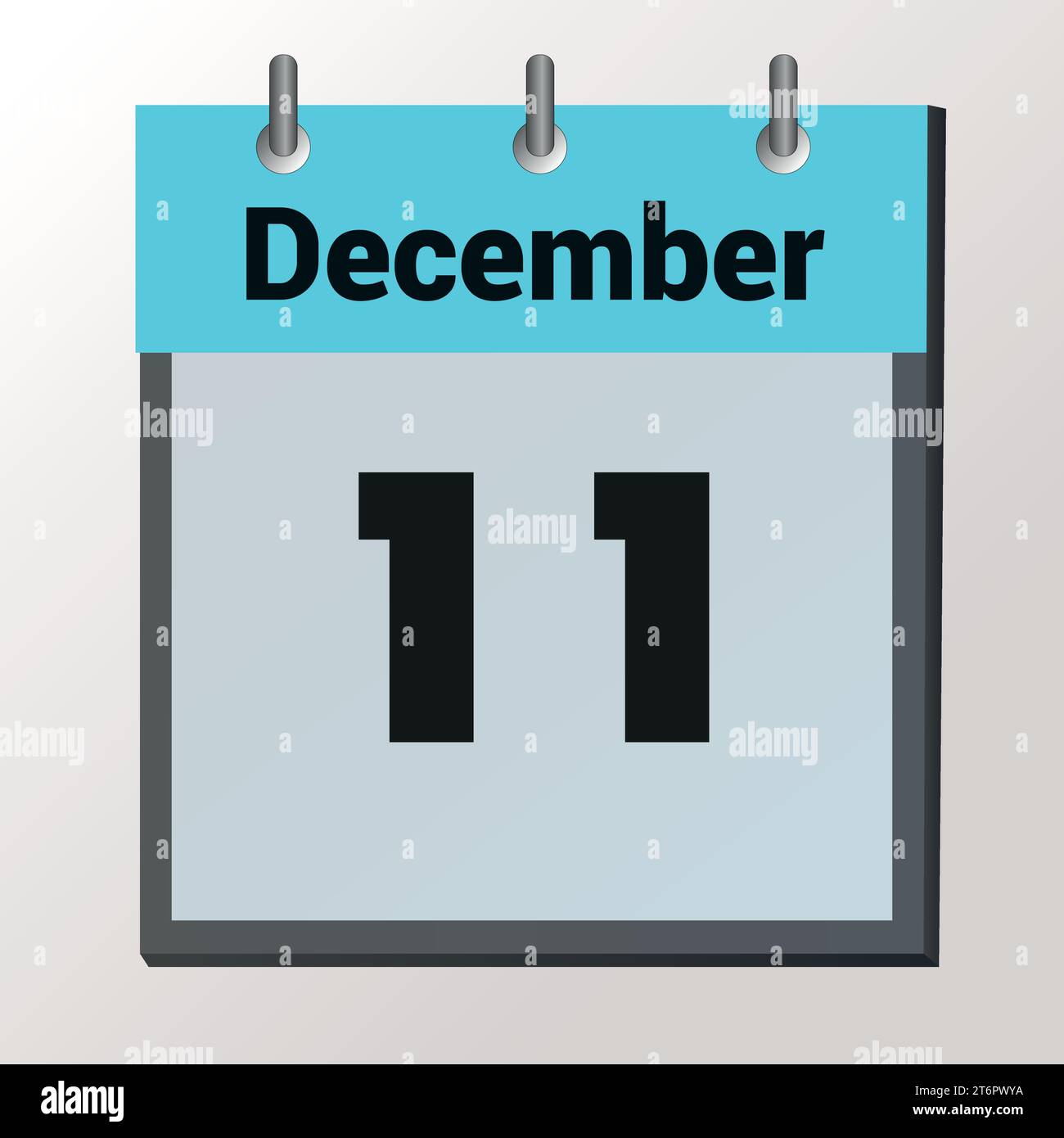 day on the calendar, vector image format, December 11 Stock Vector ...