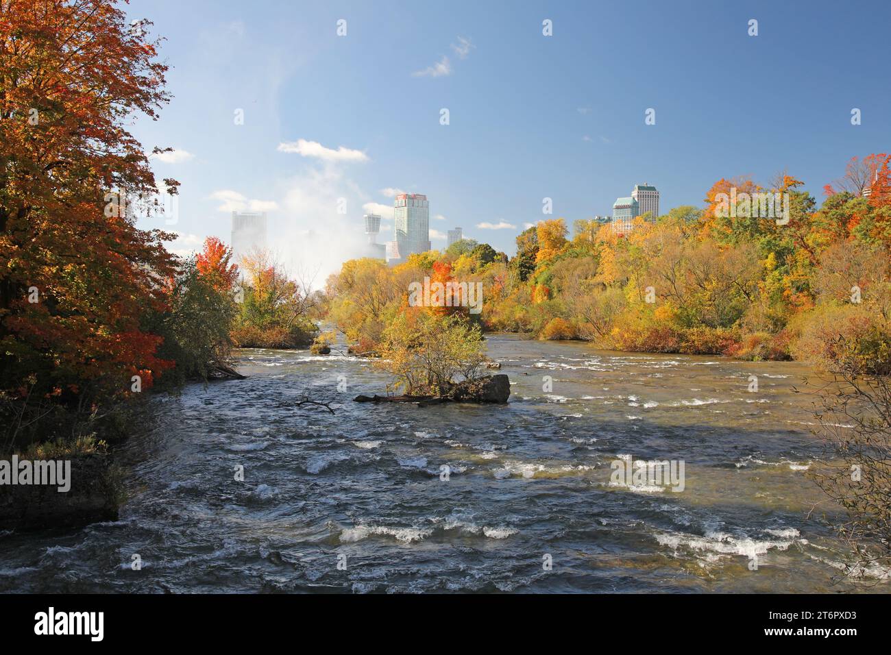 Canadian Rapids From Three Sisters Islands Stock Photo - Alamy