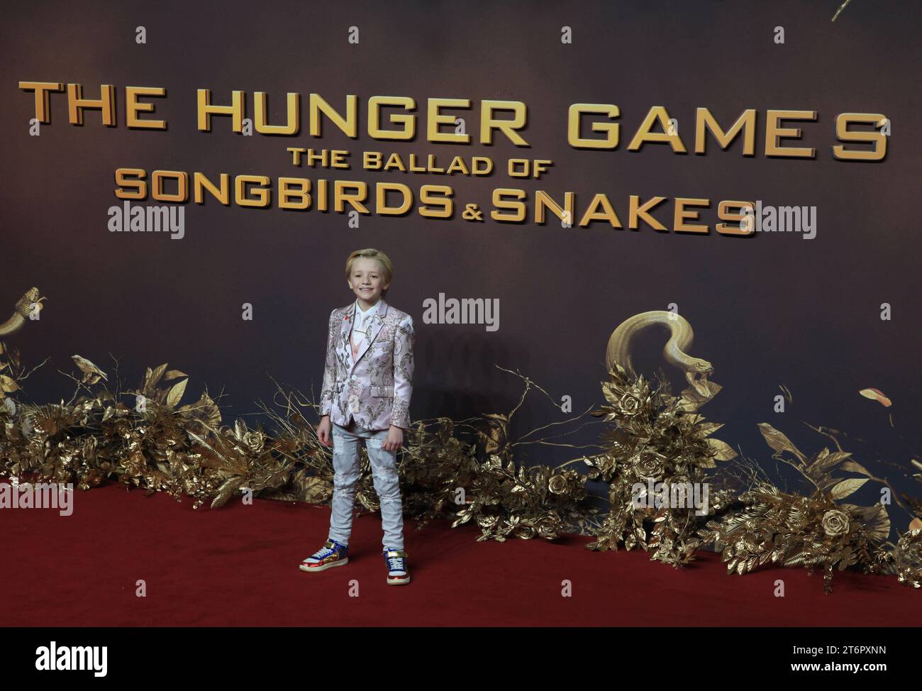 London, UK. Dexter Sol Ansell at the world premiere of The Hunger Games ...