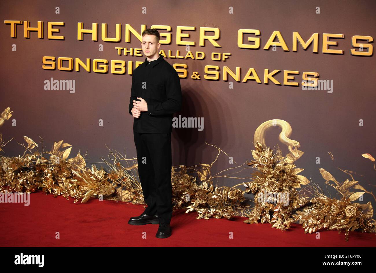 London, UK. George Somner at the world premiere of The Hunger Games ...