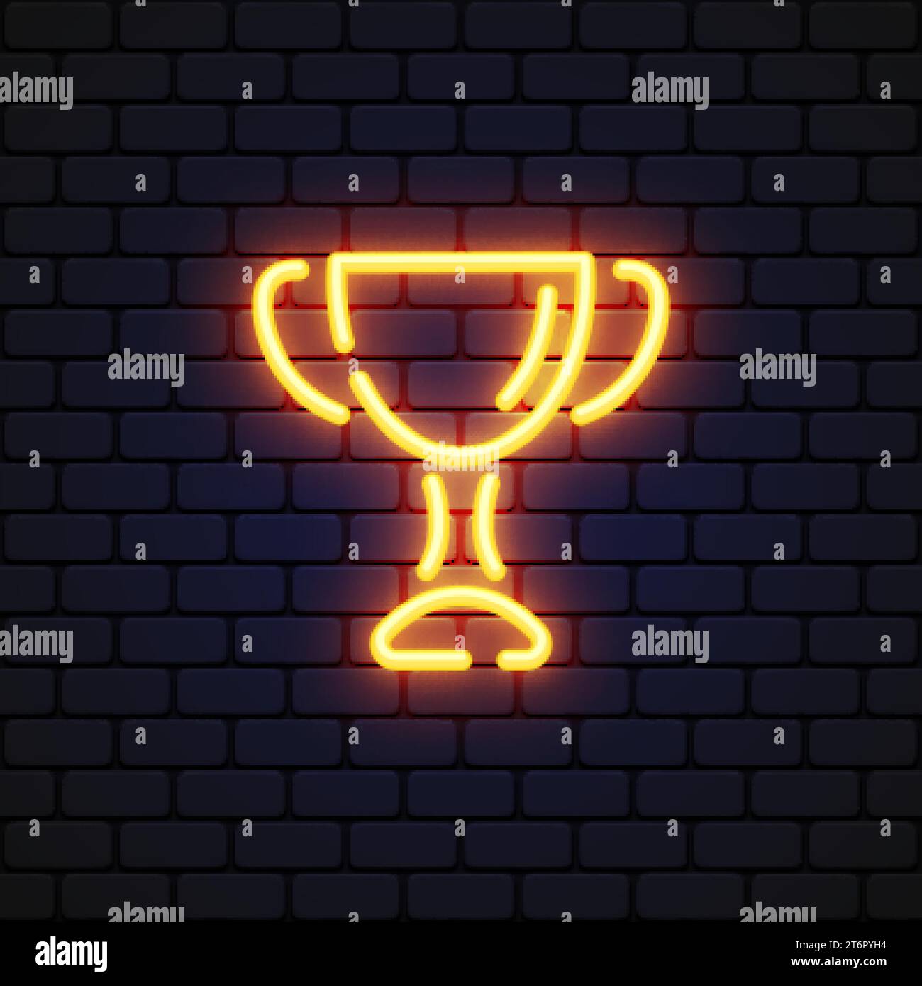 Winner neon icon for game background design. Vector illustration Stock ...