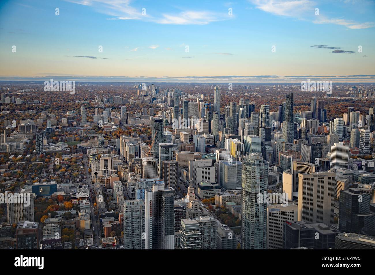 Toronto View From CN Tower Stock Photo - Alamy