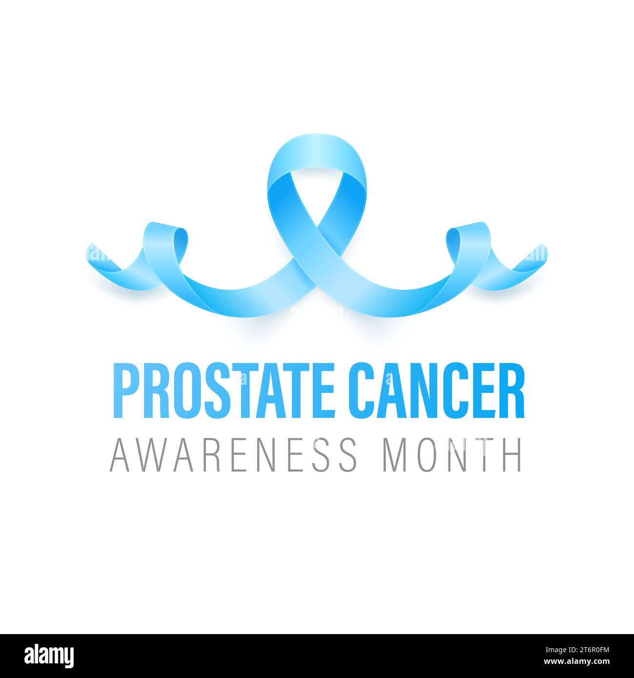Prostate Cancer Banner, Card, Placard with Vector 3d Realistic Blue ...