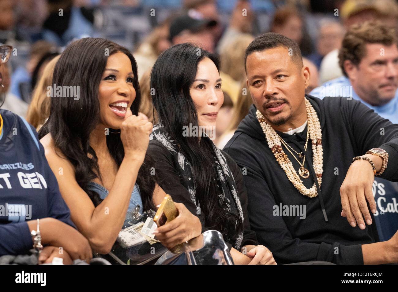 Actors Elise Neal, left, Terrence Howard, right, and Howard's fiancé ...