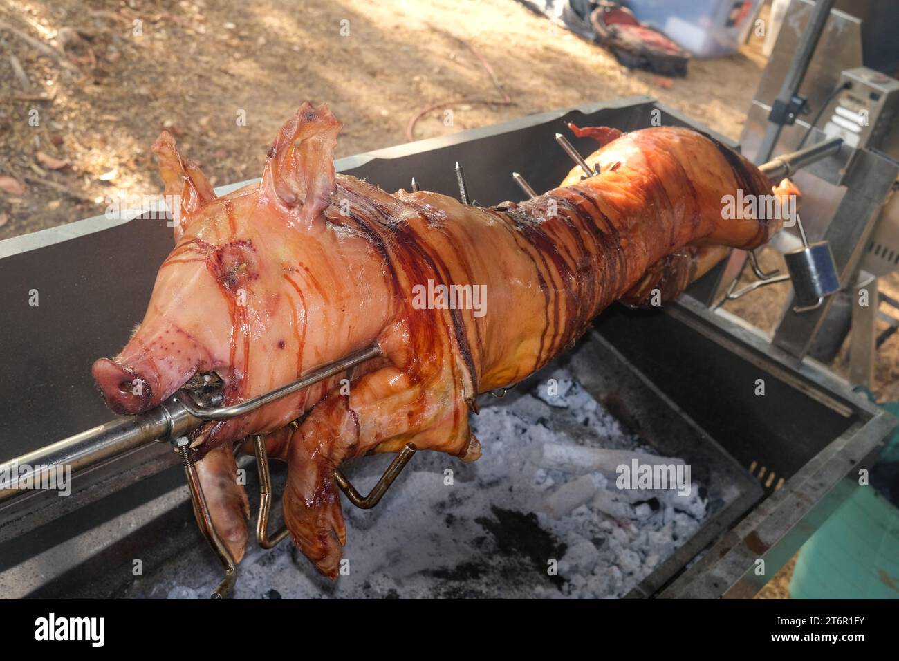 Spit roasting hi-res stock photography and images - Alamy