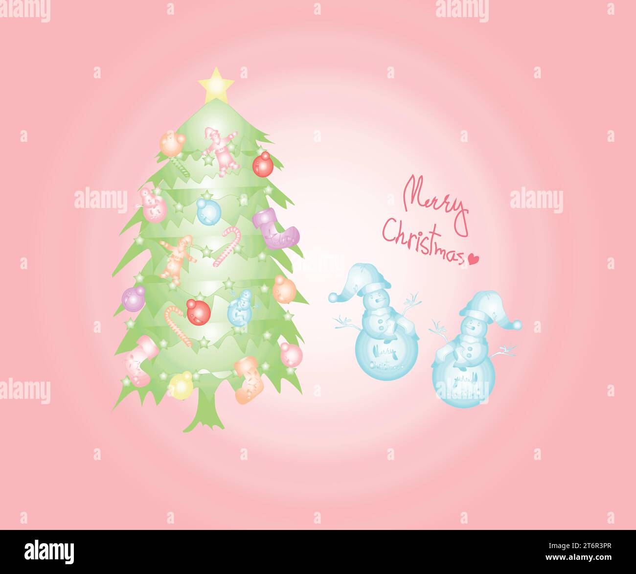 Christmas vector, wallpaper, light and warming Christmas tree with icy ...