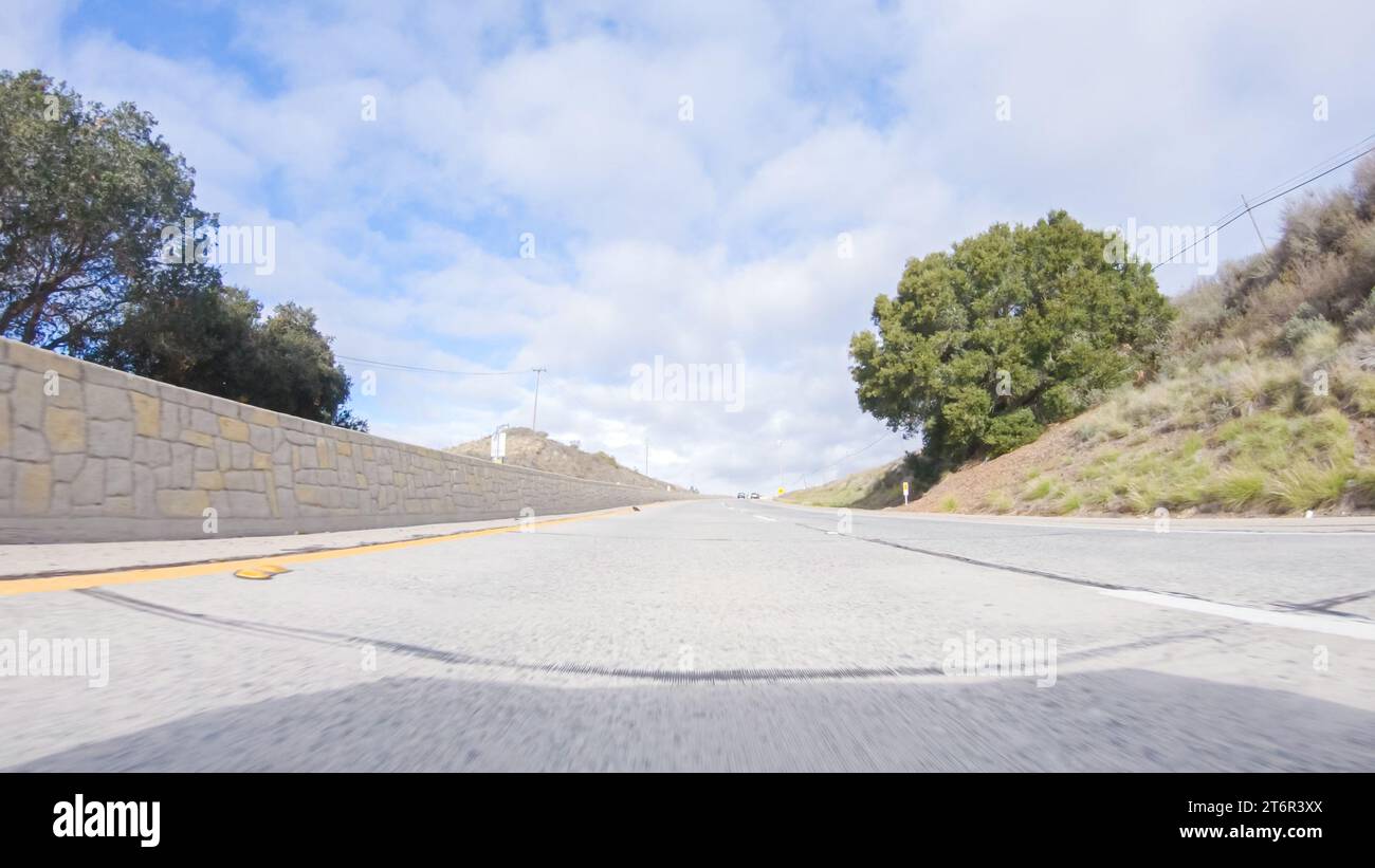 Winter Drive on Highway 101 Near SLO Stock Photo - Alamy