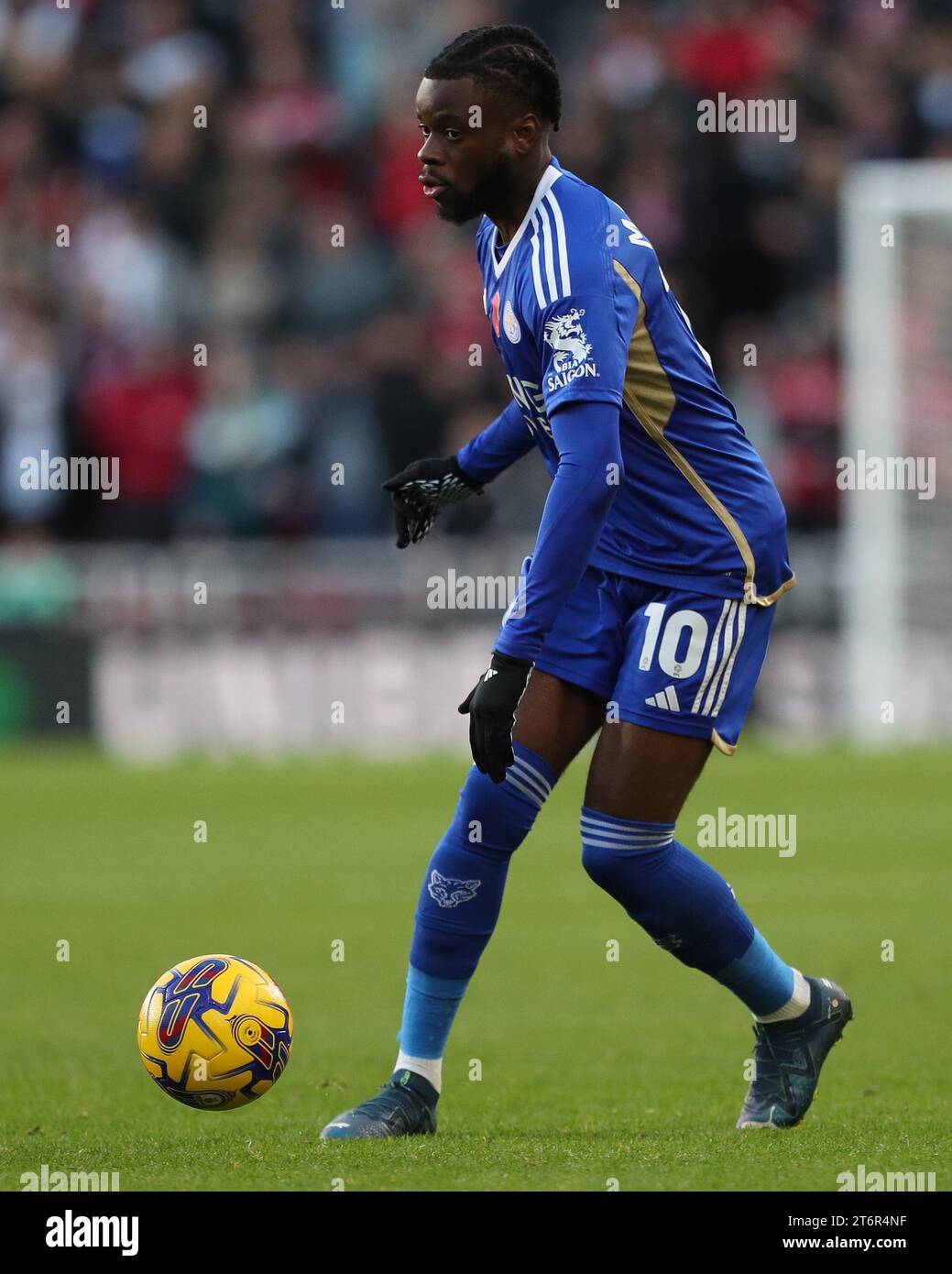 Stephy Mavididi of Leicester City during the Sky Bet Championship match ...