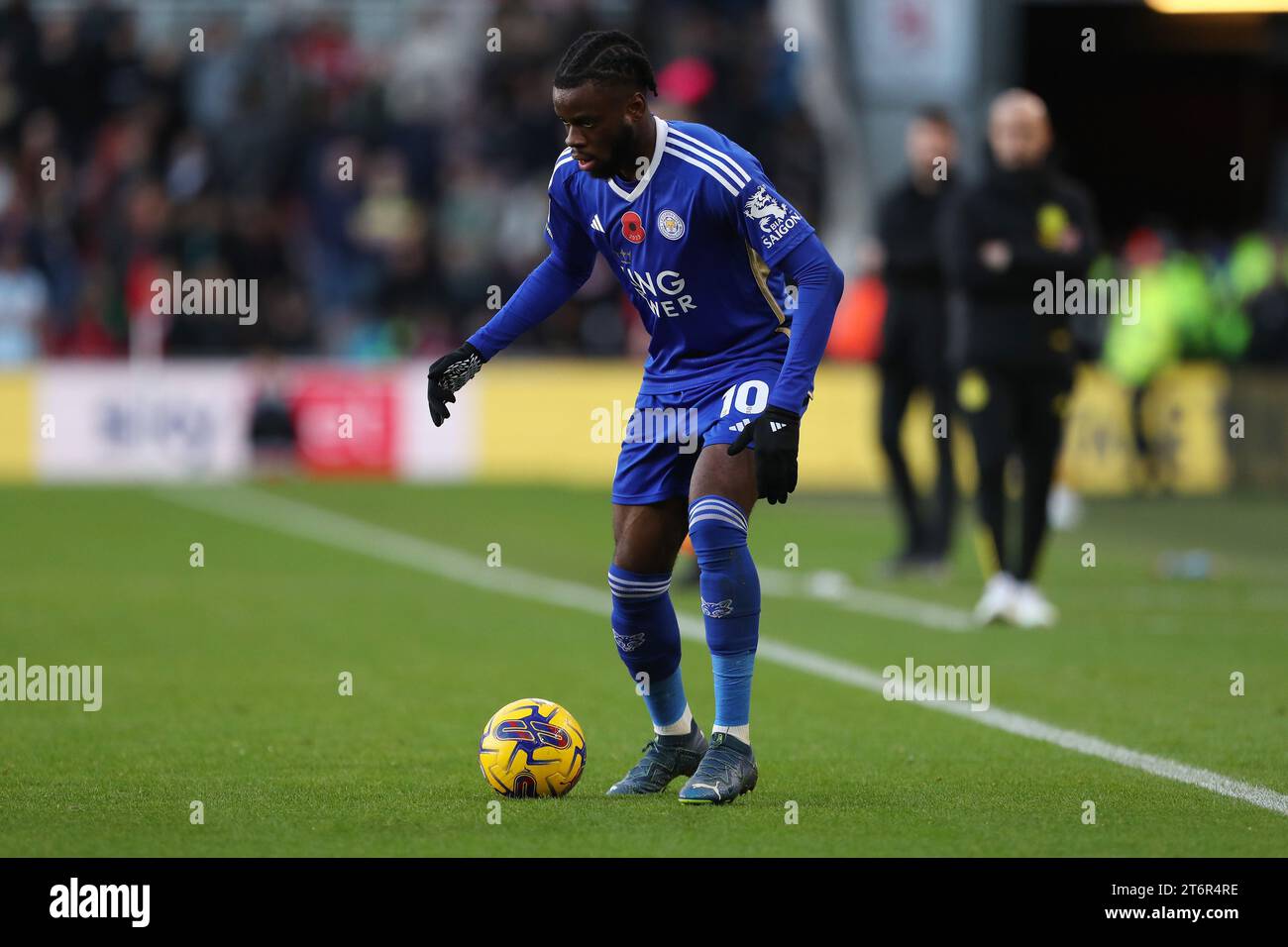 Stephy Mavididi of Leicester City during the Sky Bet Championship match ...