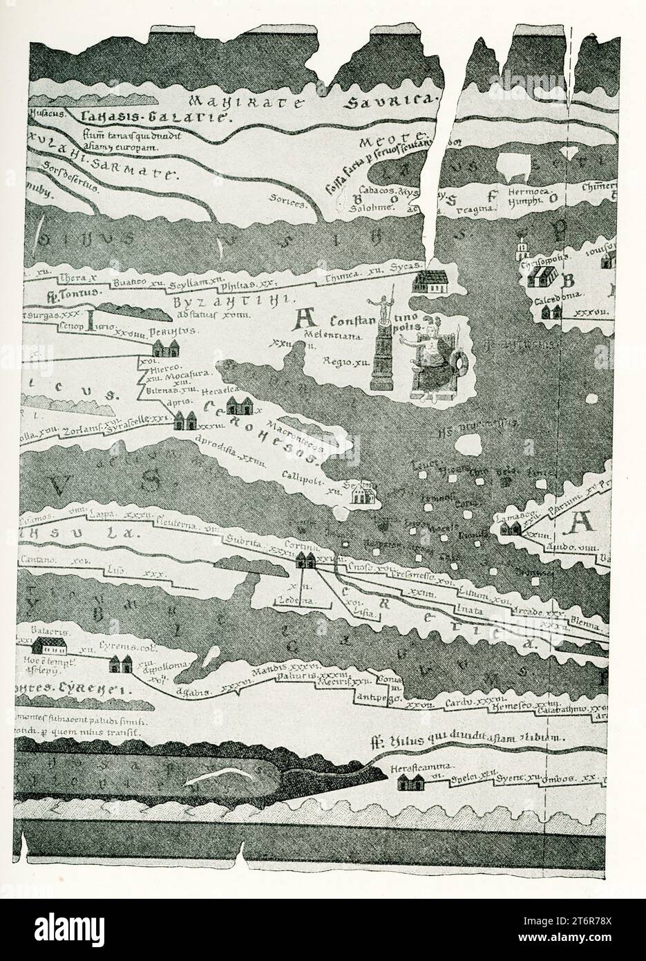 Constantinople map hi-res stock photography and images - Alamy