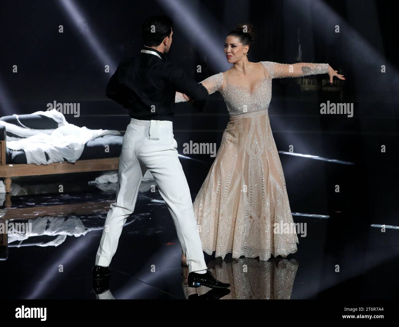 Rome, Rai auditorium of the Foro Italico, TV broadcast "Dancing with the Stars". Pictured: Wanda ...