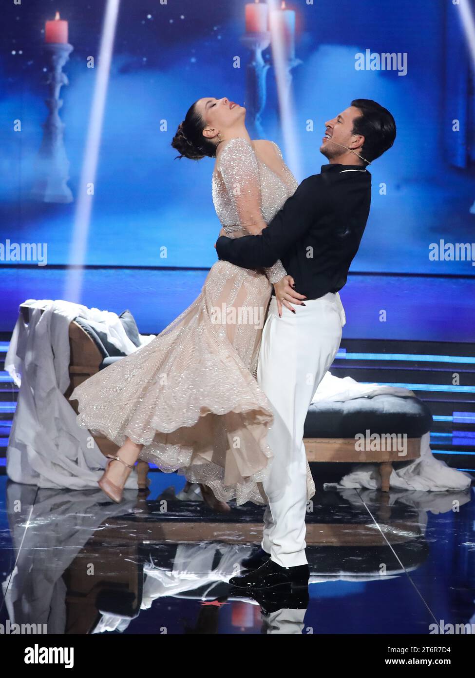 Rome, Rai auditorium of the Foro Italico, TV broadcast "Dancing with the Stars". Pictured: Wanda ...