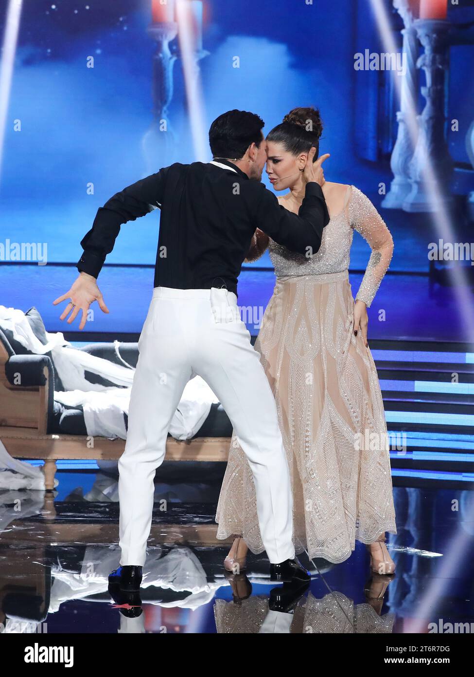 Rome, Rai auditorium of the Foro Italico, TV broadcast "Dancing with the Stars". Pictured: Wanda ...