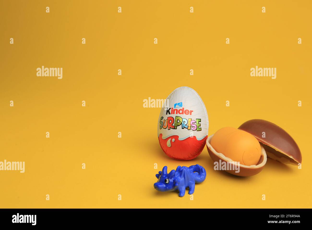 Sveti Vlas, Bulgaria - July 3, 2023: Kinder Surprise Eggs, plastic ...