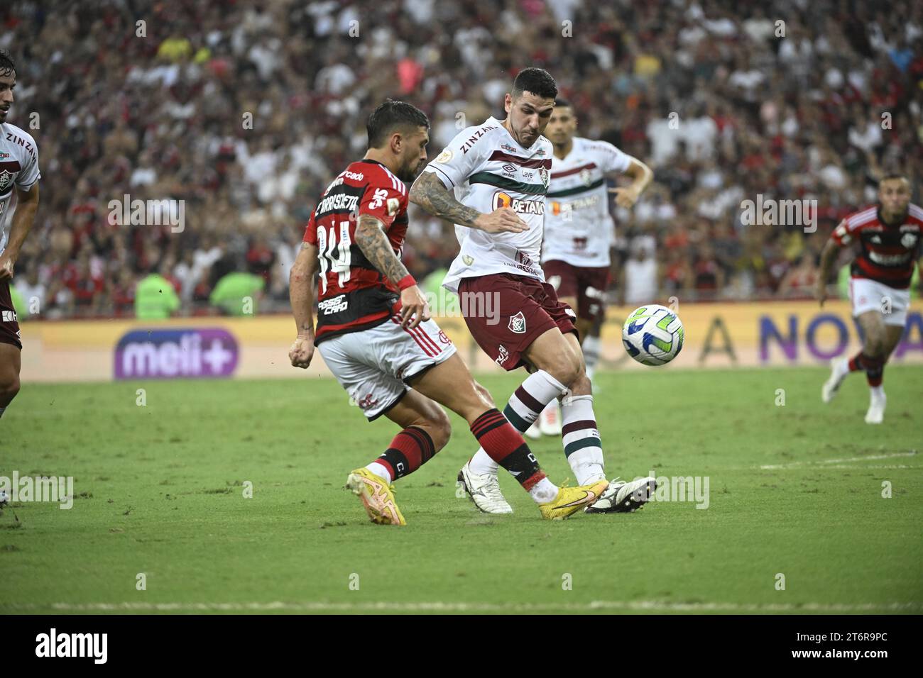 Rio de Janeiro-Brazil, November 11, 2023, Flamengo and Fluminense ...
