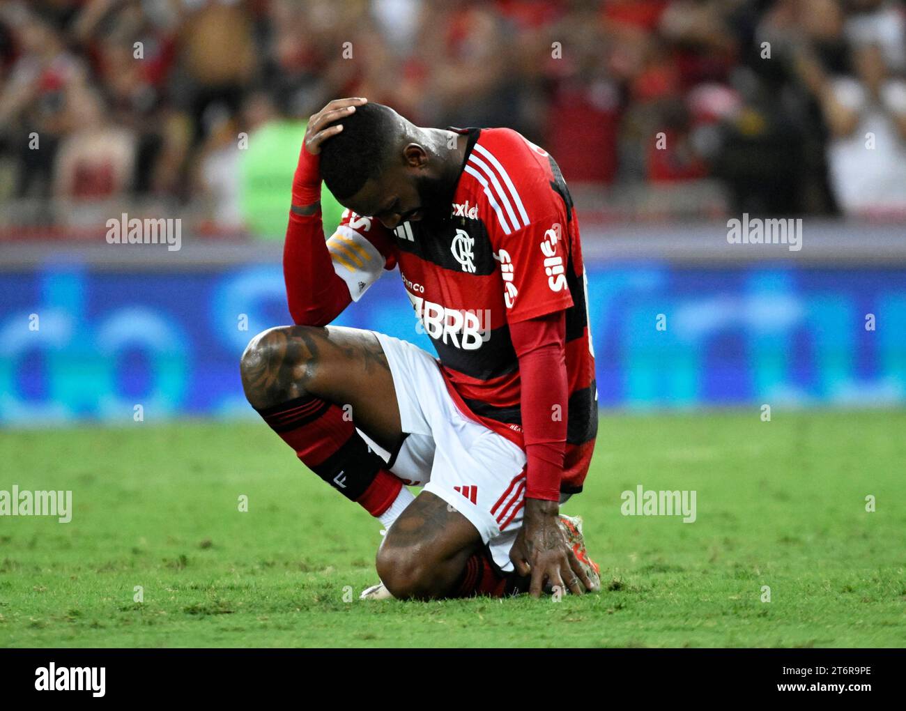 Rio de Janeiro-Brazil, November 11, 2023, Flamengo and Fluminense ...