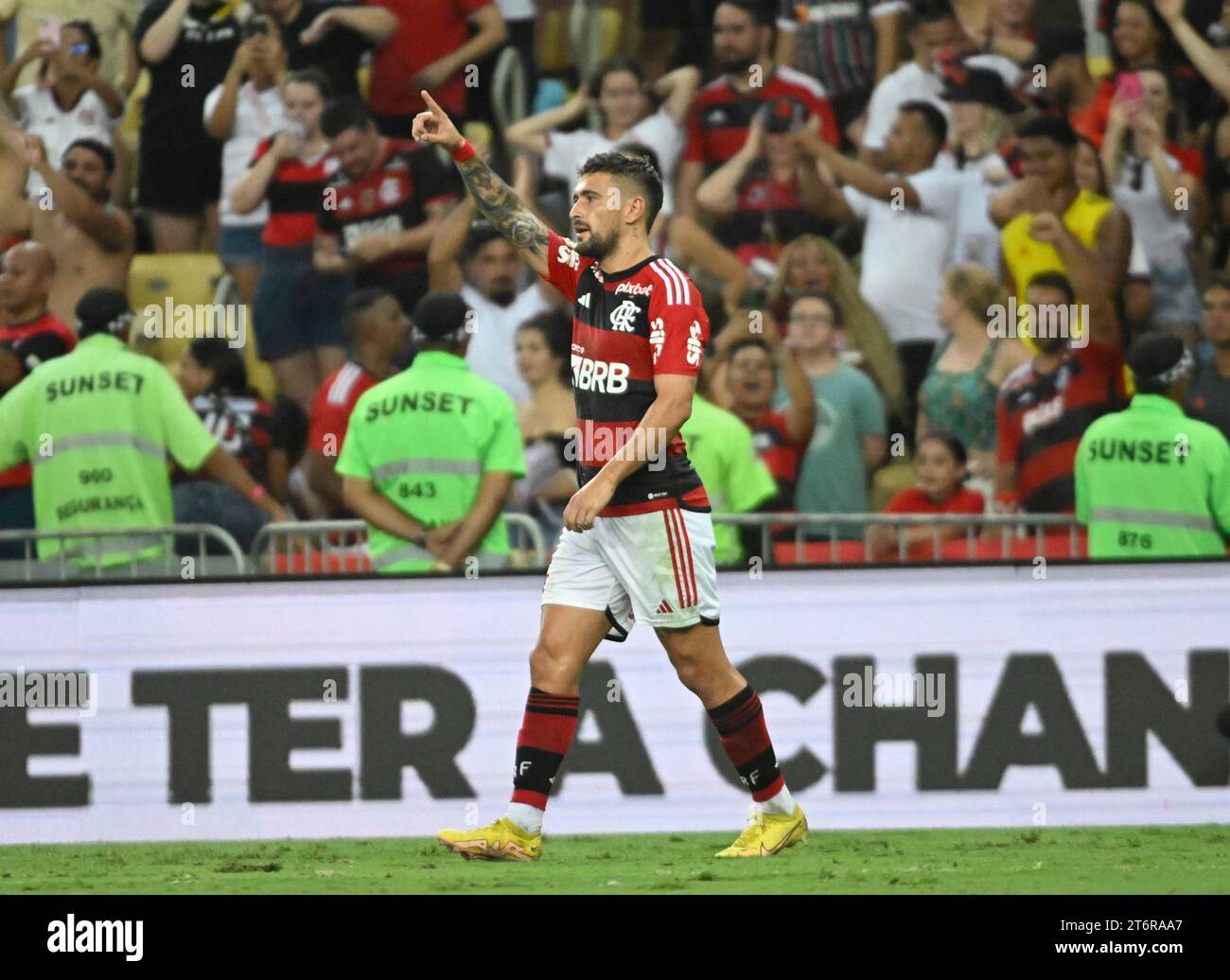 Rio de Janeiro-Brazil, November 11, 2023, Flamengo and Fluminense ...