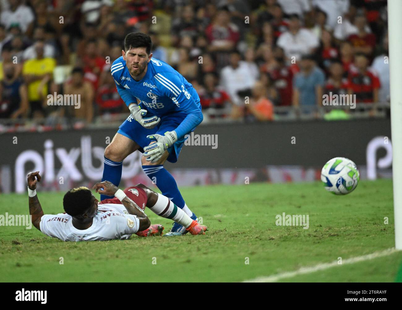 Rio de Janeiro-Brazil, November 11, 2023, Flamengo and Fluminense ...
