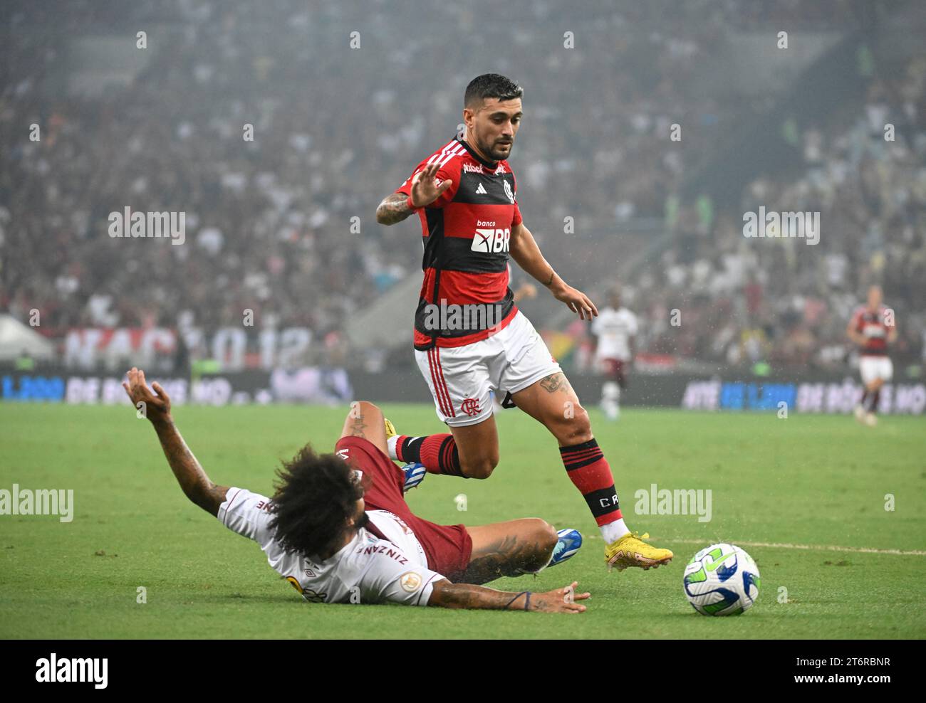 Rio de Janeiro-Brazil, November 11, 2023, Flamengo and Fluminense ...