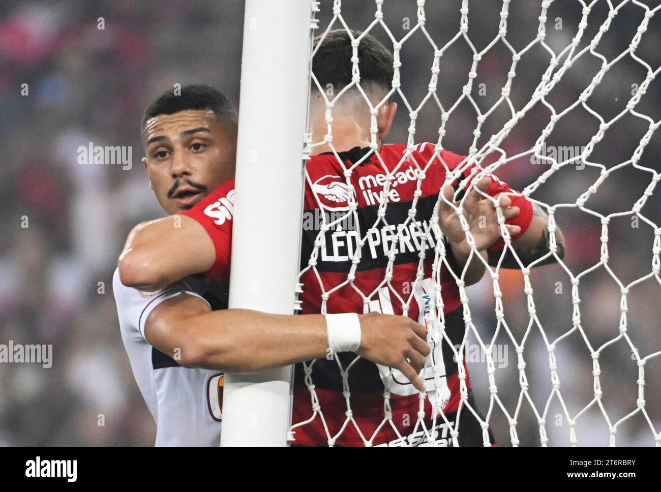 Rio de Janeiro-Brazil, November 11, 2023, Flamengo and Fluminense ...