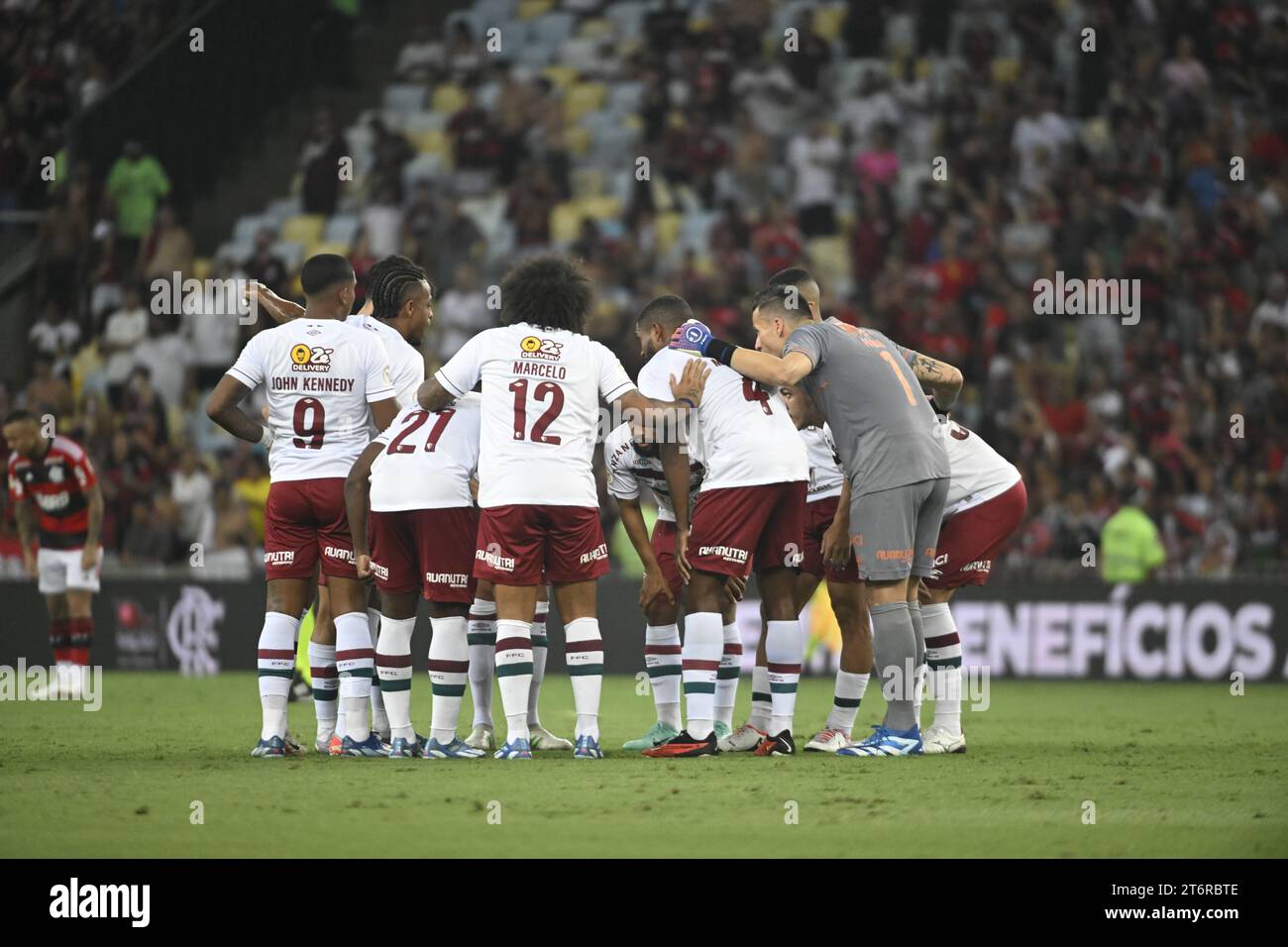 Rio de Janeiro-Brazil, November 11, 2023, Flamengo and Fluminense ...